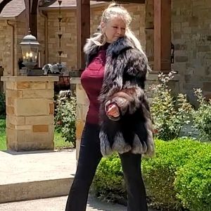 Atlanta Furs | Jackets & Coats | Plush Silver Fox Coat Stroller ...